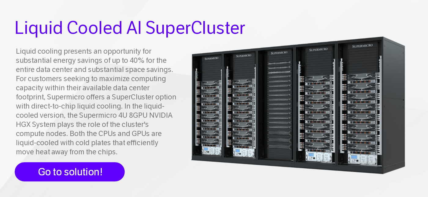 IT Solutions for Businesses – Server Simply Liquid-Cooled AI GPU Cluster